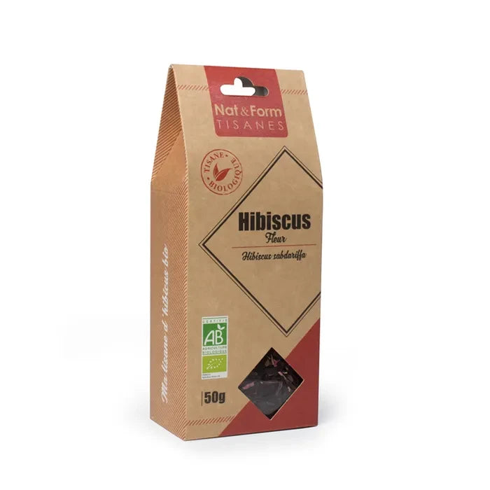 Nat & Form Tisane Hibiscus Fleur Bio 50g – Paraplus