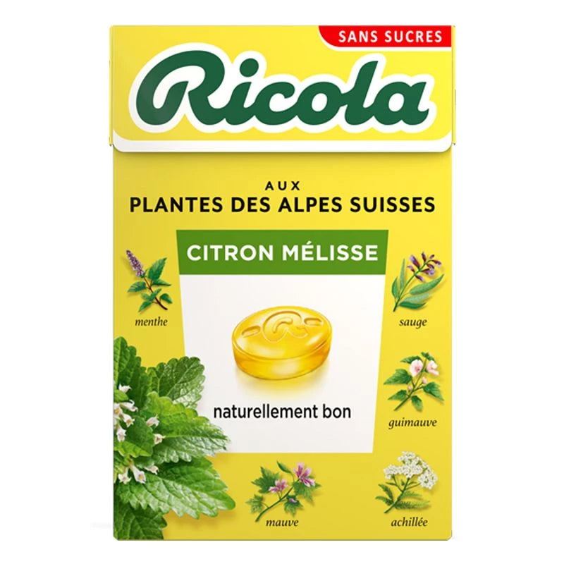Bonbons au Citron et à la Mélisse Sans Gluten Sans Sucre 50g Ricola – Paraplus