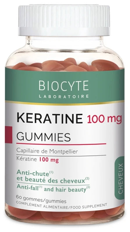 Biocyte Kératine Gummies - 60 gommes – Paraplus