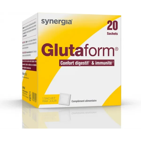 Glutaform Poudre Solution Buvable Saveur pêche x 20 – Paraplus
